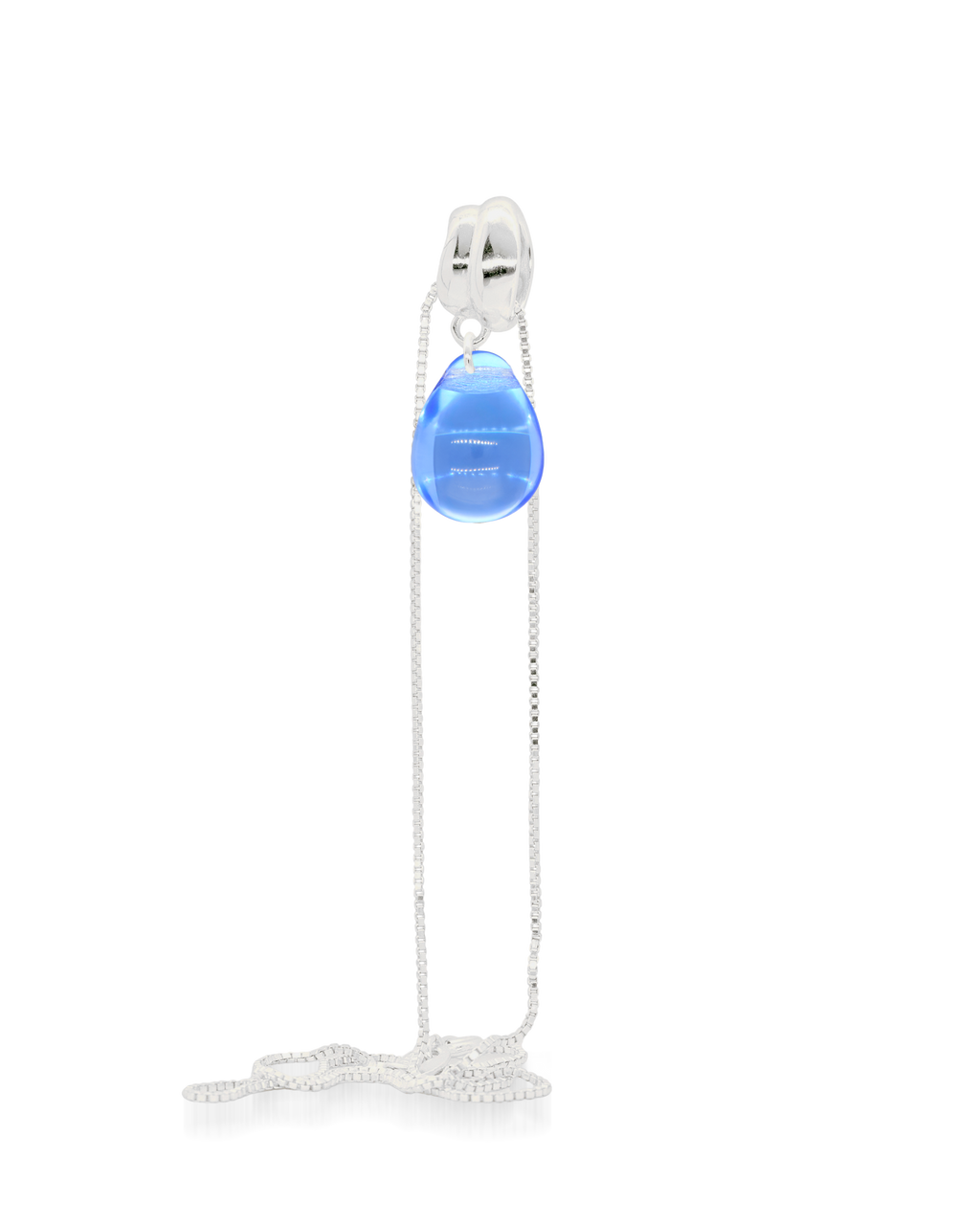 Sugar Drop Blue in Silver | Necklaces | Annele – ANNELE