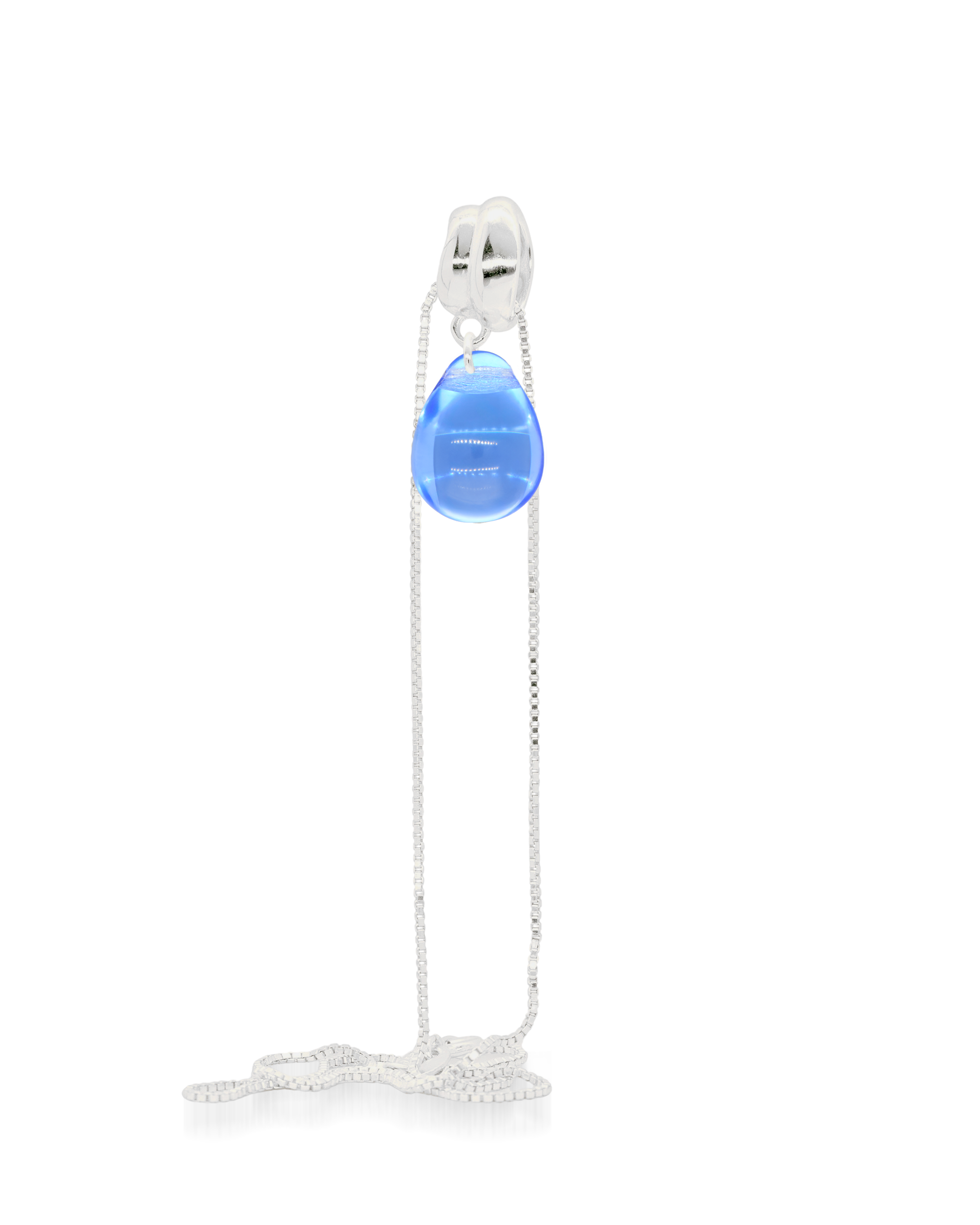 Sugar Drop Blue in Silver | Necklaces | Annele – ANNELE